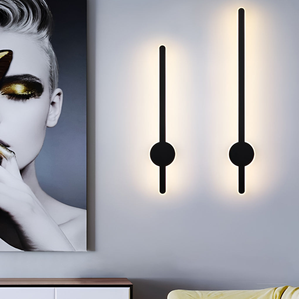 Modern LED Bar Wall Sconce – Black, White, or Gold Finish – Lumulox Studios