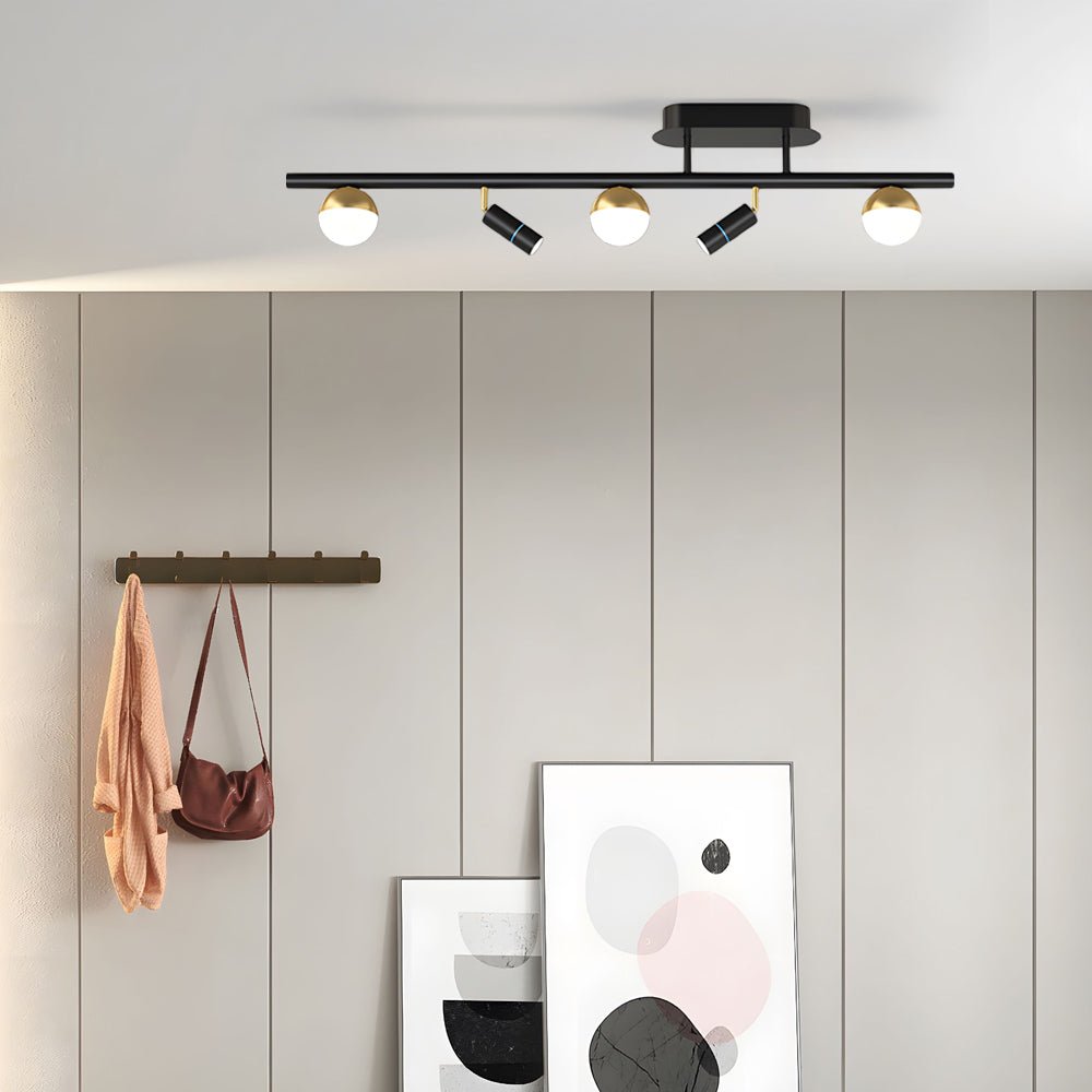 Nordic LED Linear Ceiling Light with 5/7 Spotlights – 3-Step Dimming ...
