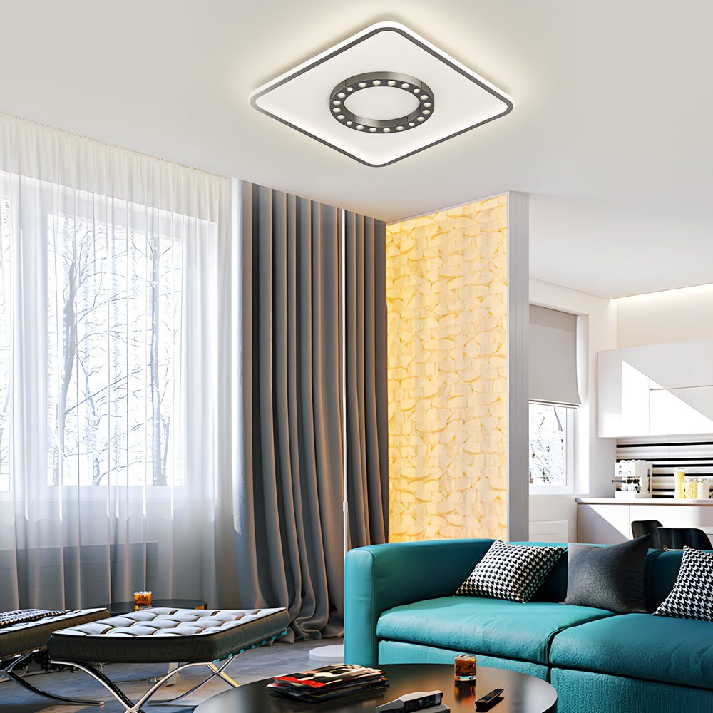 Square or Round Anti-Glare Ceiling Light with 3-Step Dimming – Lumulox ...
